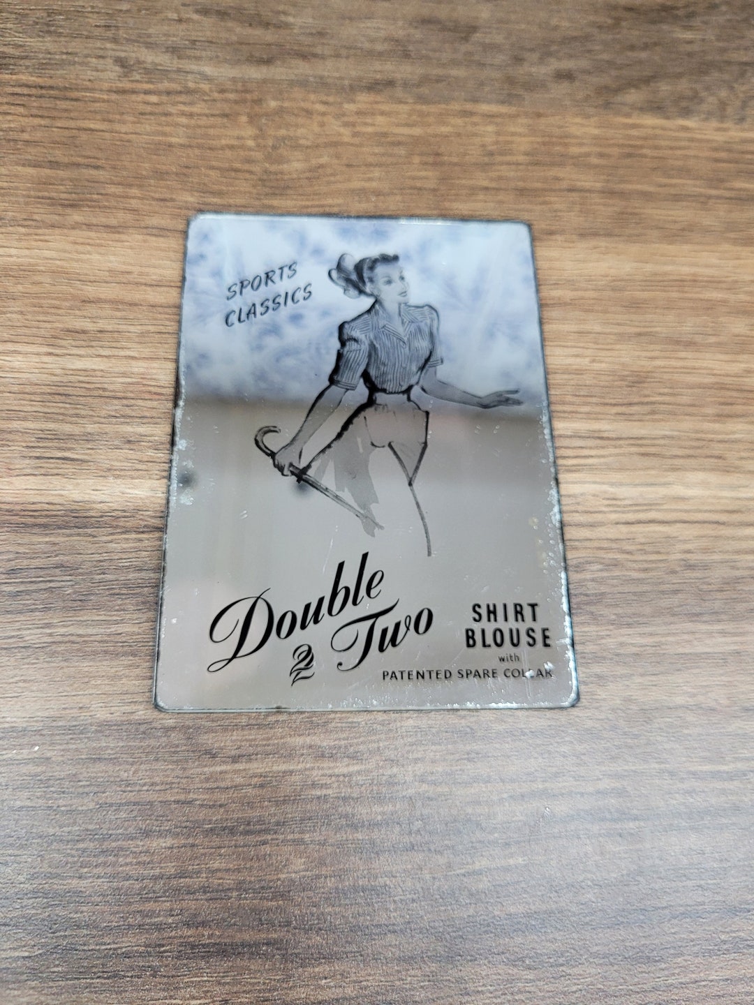 Rare Vintage Advertising Pocket Mirror Vintage Advertising 1950s Fashion Etsy