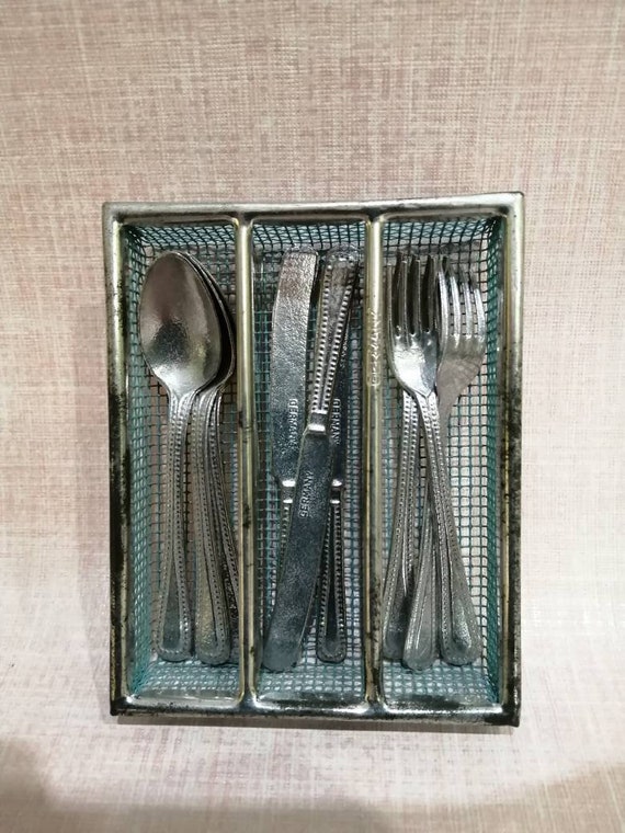 Vintage German Miniature Cutlery Set and Tray - Etsy