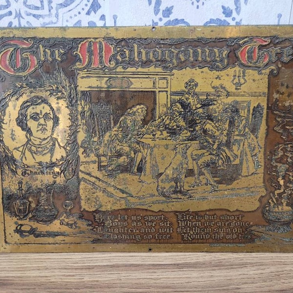 Antique Brass Plaque - Etsy