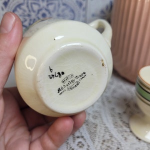Vintage Art Deco Style Adderley Ware China, Creamer Jug and Egg Cup ...