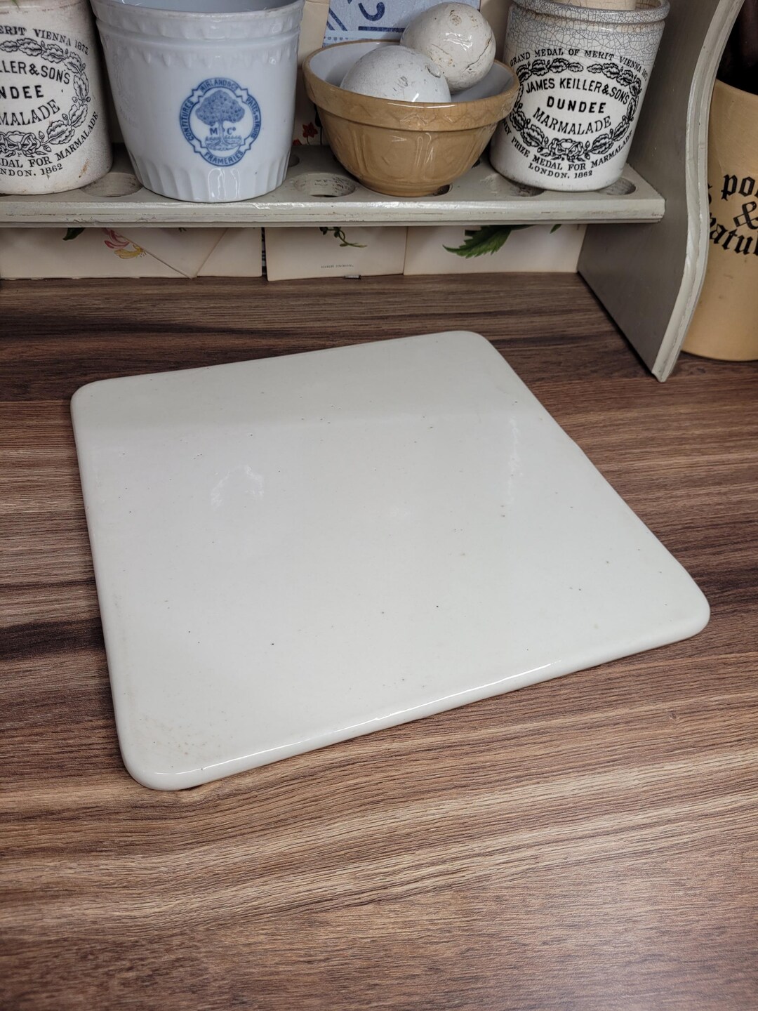 Large Antique Ironstone Pharmacy Pill Tile Chemist's Pill Slab - Etsy