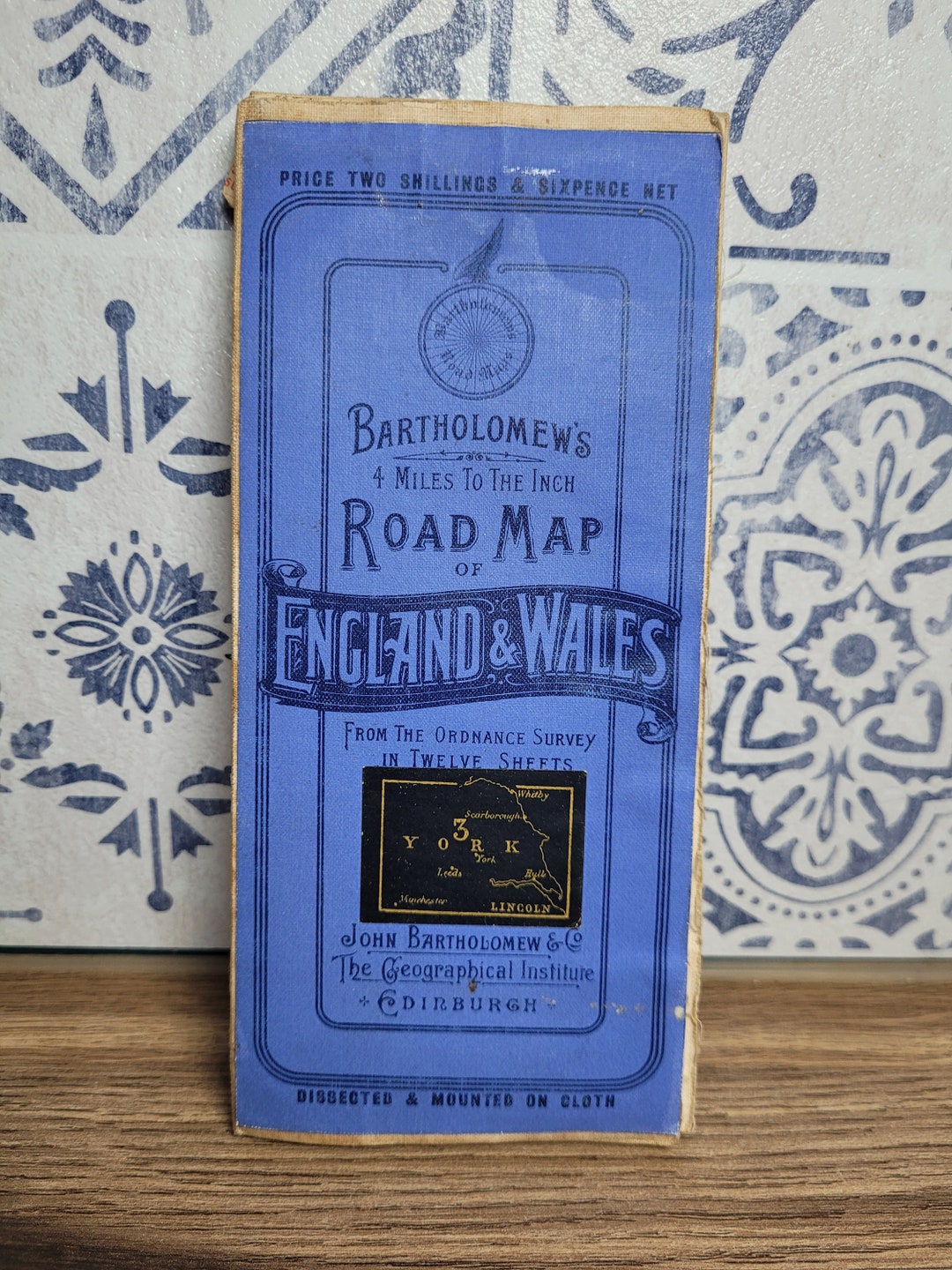 Vintage Map, Bartholomew's Road Map of England and Wales From the ...
