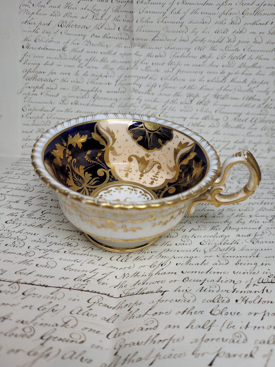 Antique Teacup, Afternoon Tea, Gold and Floral Tea Cup, Collectible ...