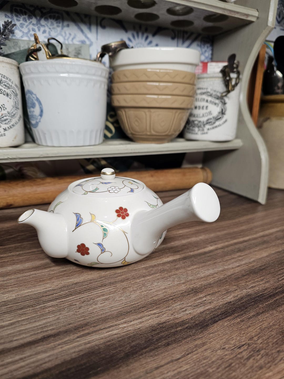 Vintage Porcelain Japanese Kyusu Teapot, Green Tea, Japanese Tea - Etsy