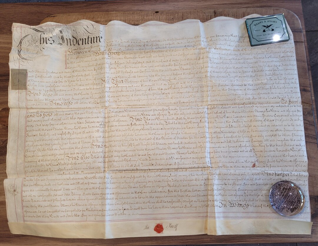 Antique 1700s Documents Indentures Interesting History, Historical ...