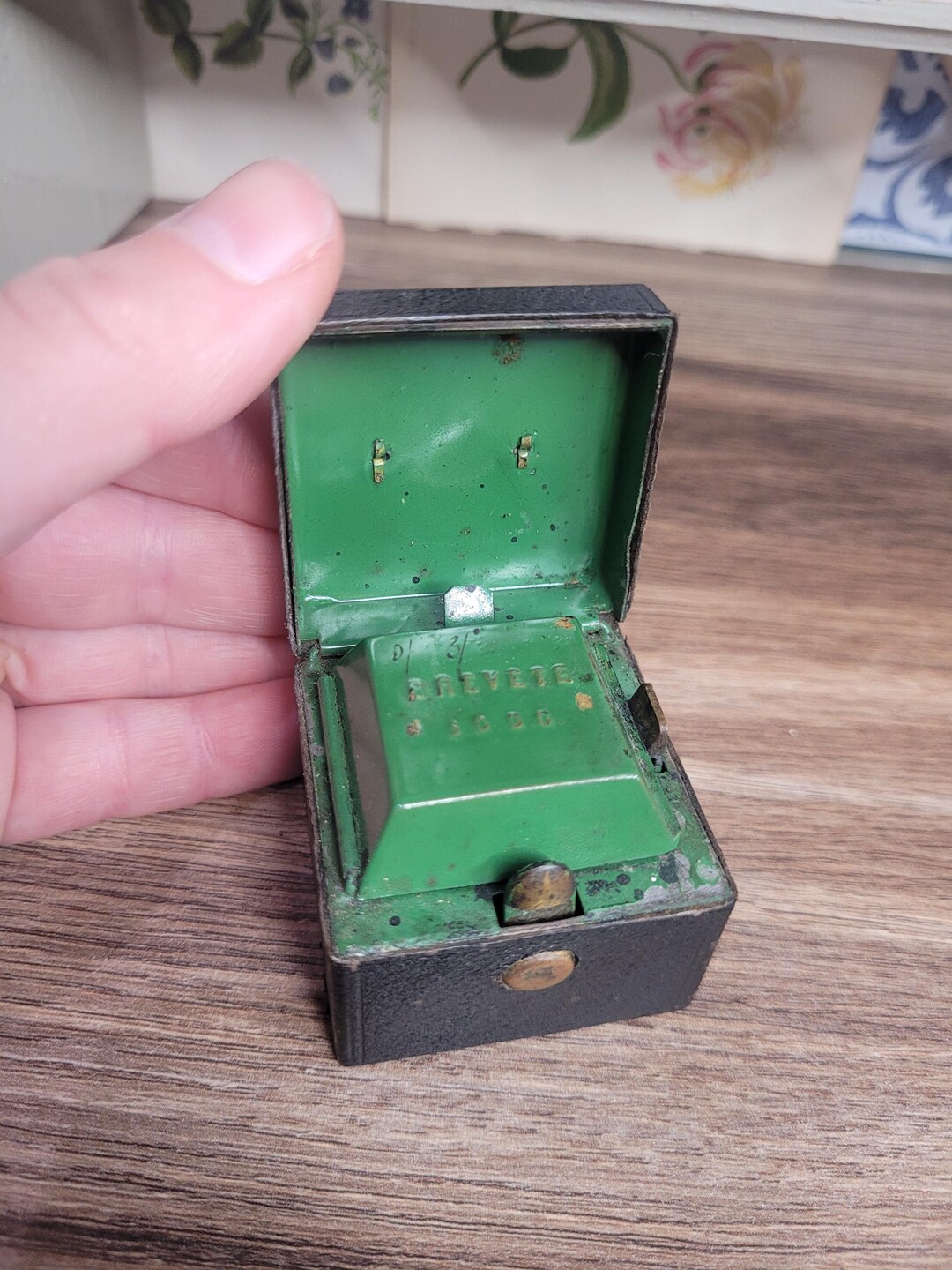 Antique Travel Inkwell in a Miniature Travel Case, Inkwell, Gift for ...