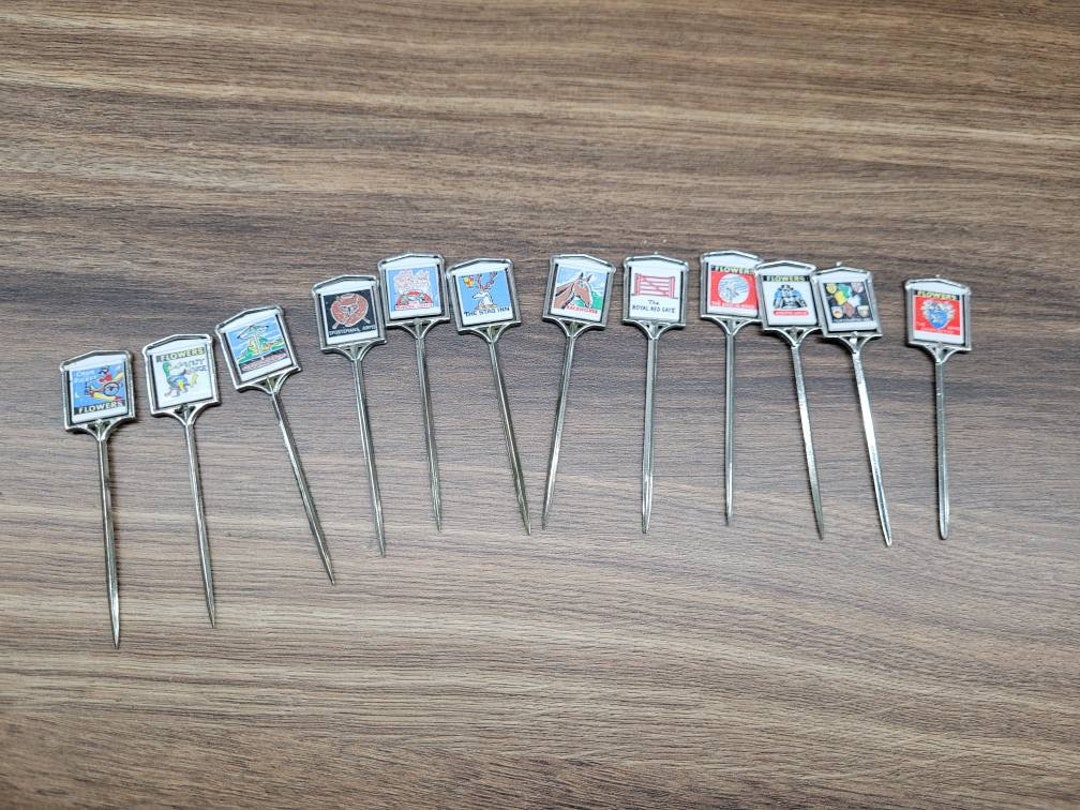 Vintage Pub Sign Cocktail Stirrer Sticks, Novelty Cocktail, Vintage ...