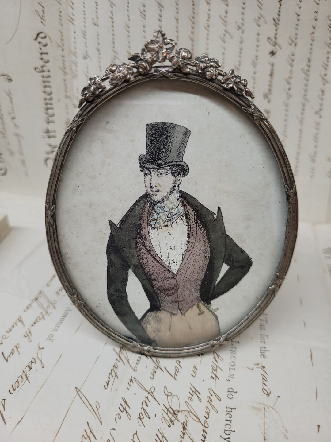 Vintage Oval Photo Frame Floral Frame Vintage Home Decor - Etsy