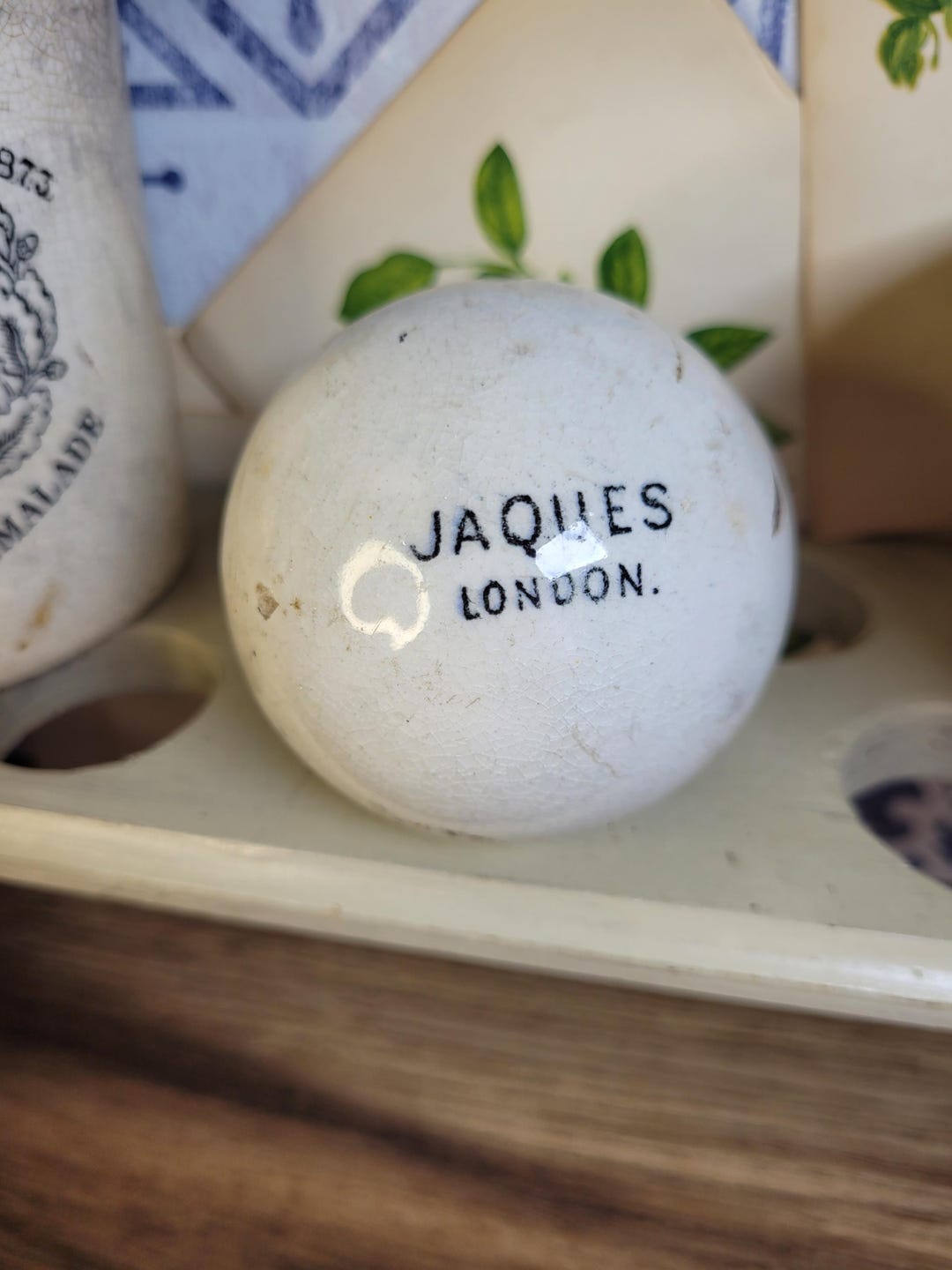 Jack Carpet Ball Jacques London English Victorian White Boule Sports ...