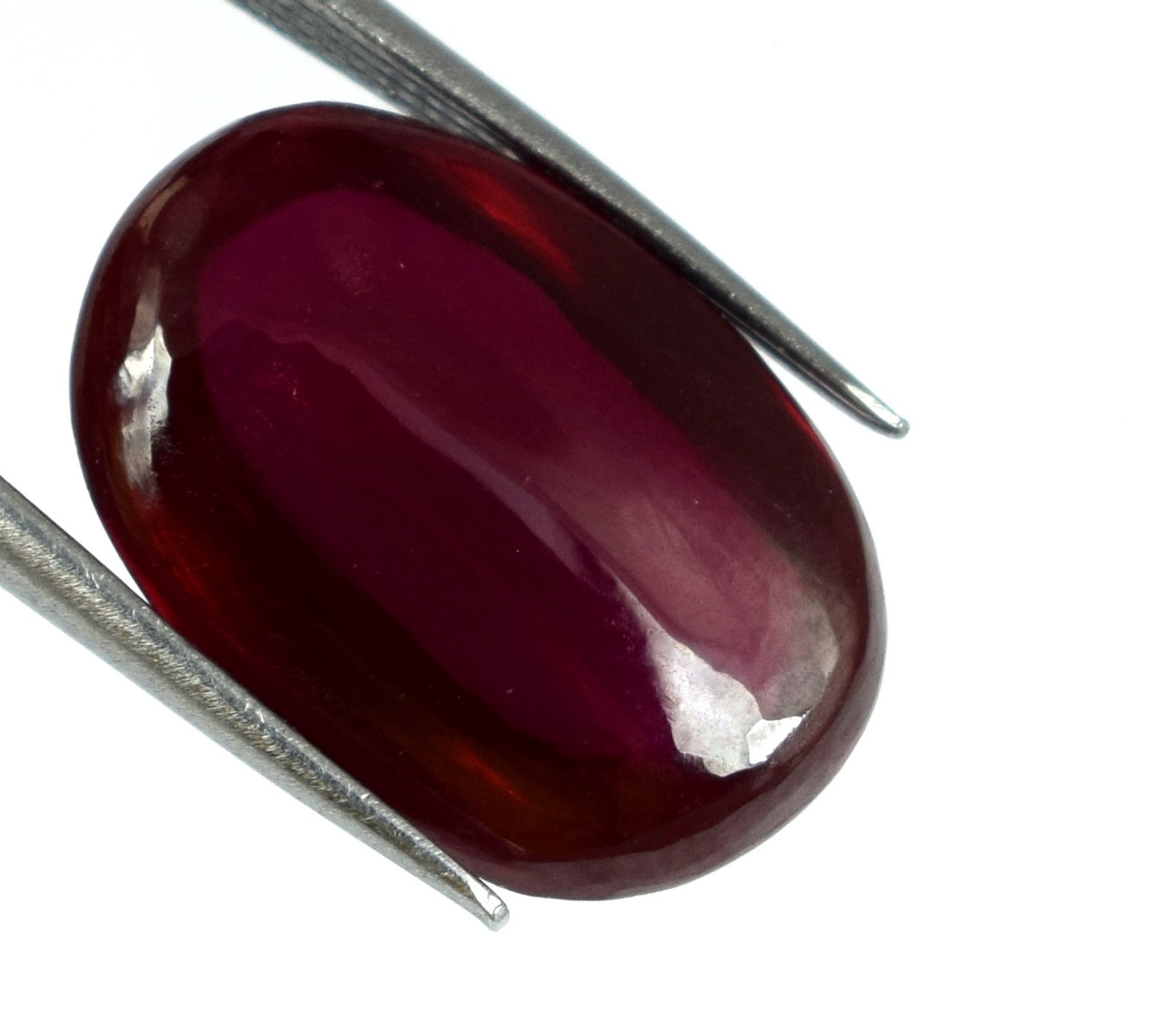 Fast Shipping Burma Red Ruby Gemstone 20-22 Carat Oval | Etsy