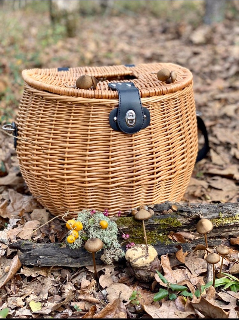 Large Foraging Basket Backpack Wicker - Etsy