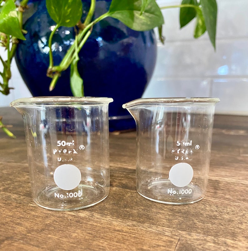 PYREX Beaker 50ml. Set of 2 - Etsy