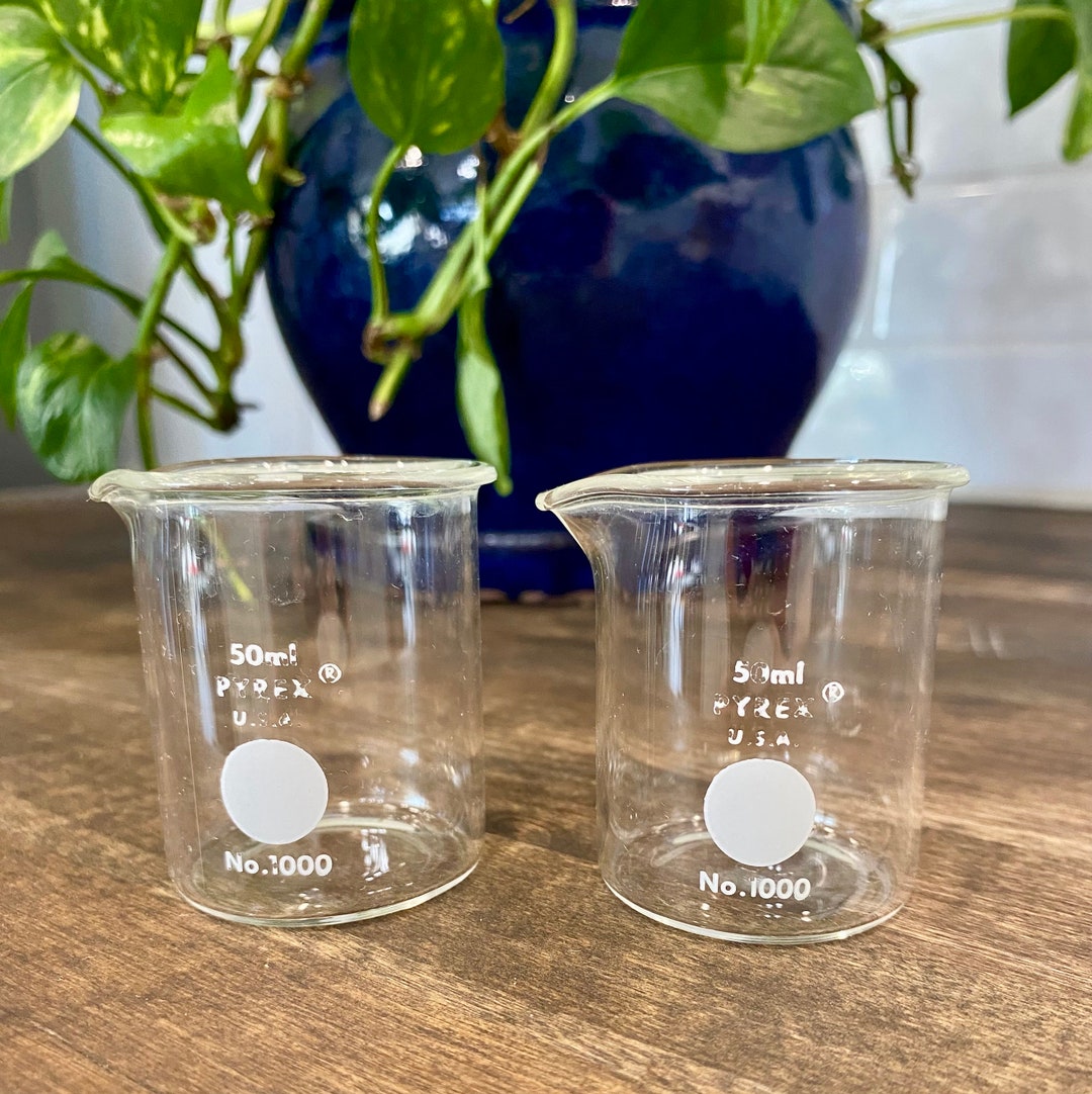 PYREX Beaker 50ml. Set of 2 - Etsy