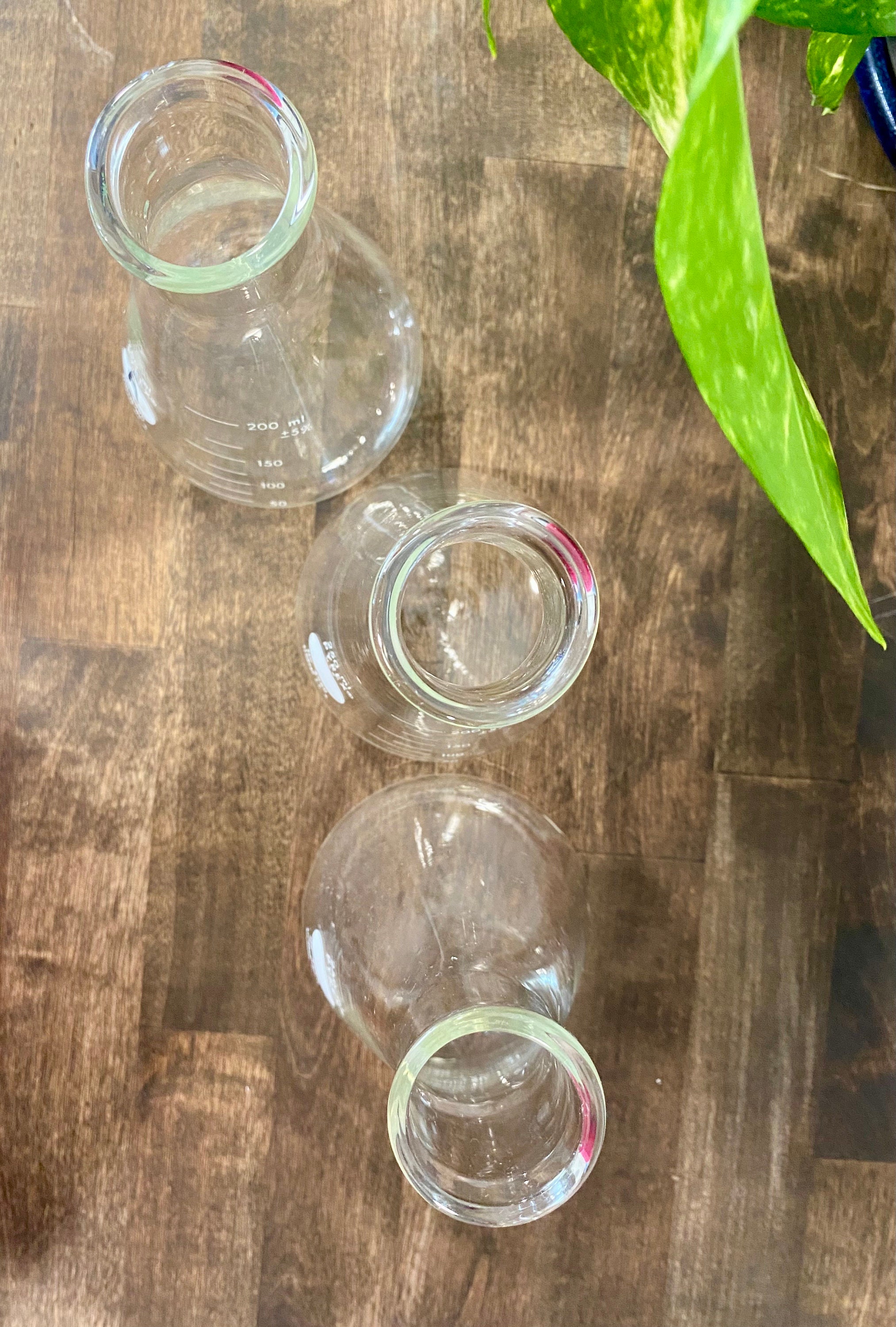 PYREX Beaker Set of 3 Vintage Narrow Mouth - Etsy