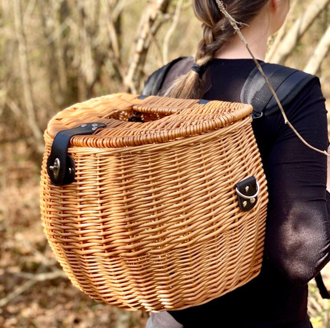 Large Foraging Basket Backpack Wicker - Etsy