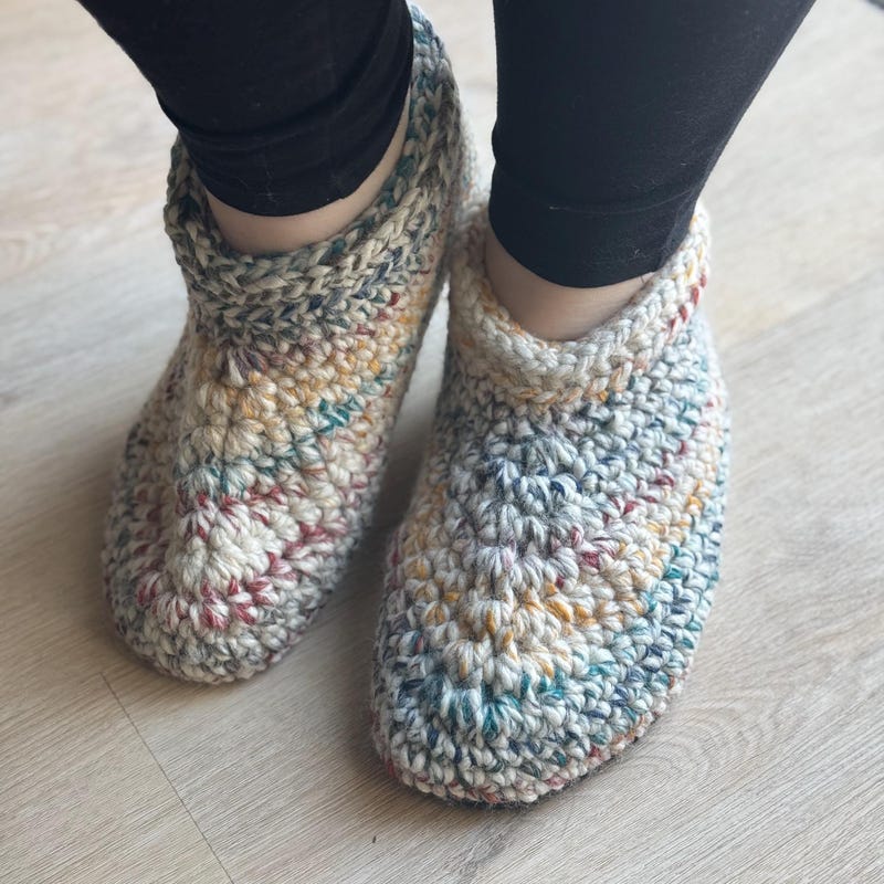 Crochet Soft Felt Slippers - Etsy