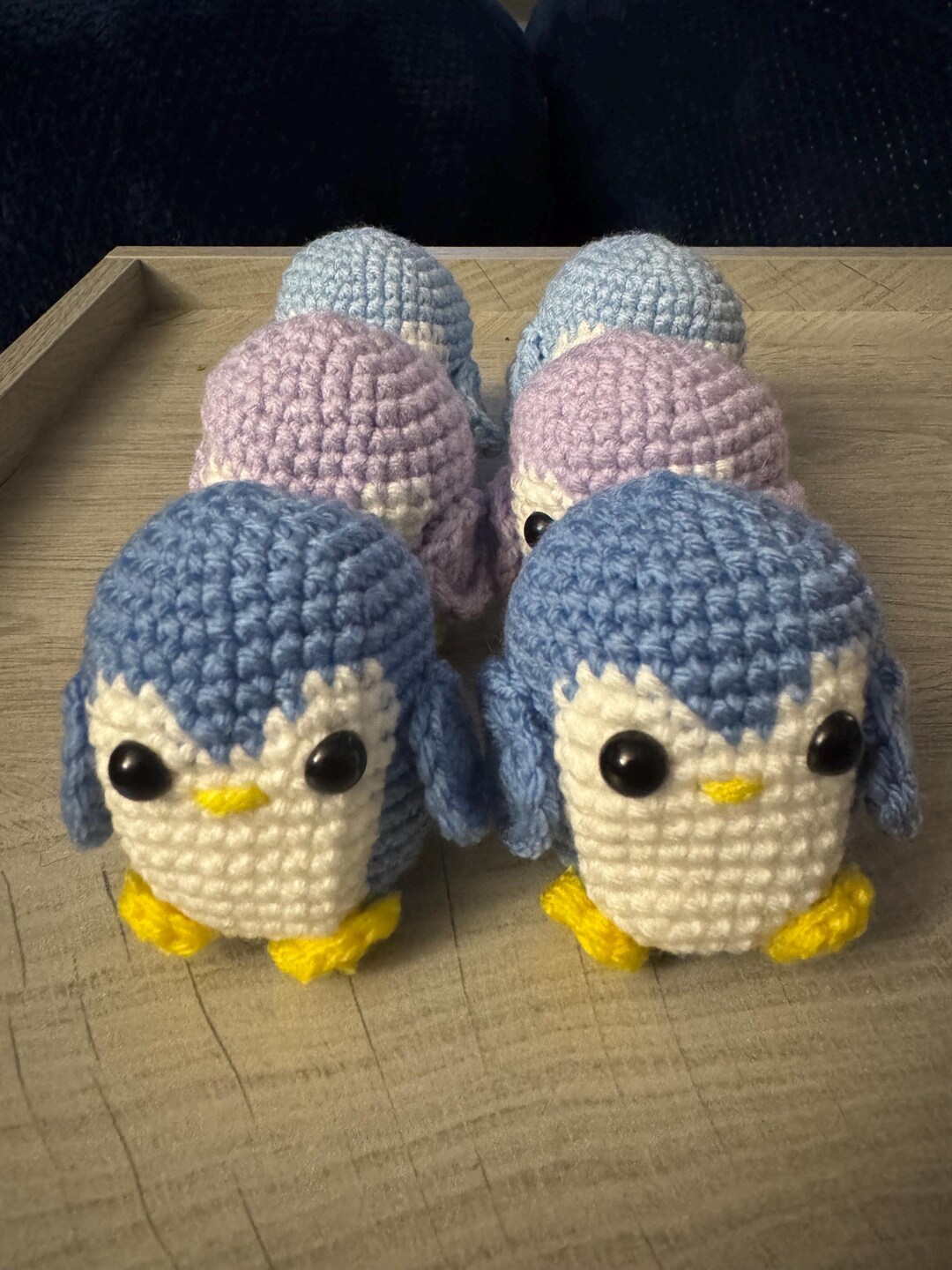 Handmade Pocket-sized Crocheted Penguin Plush - Cute and Cuddly Mini ...