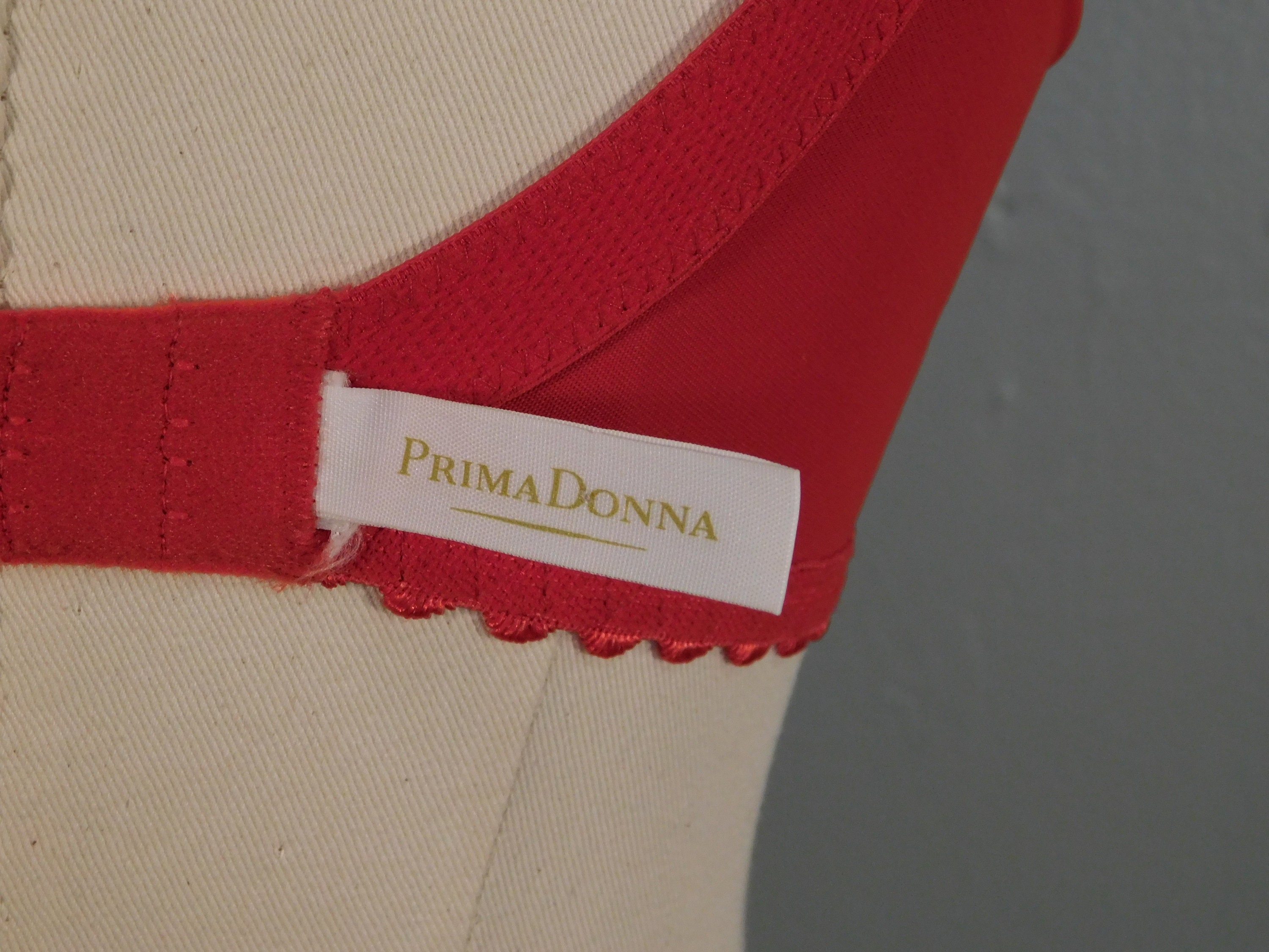 Prima Donna Bright Red Sheer Lace Bra - Etsy