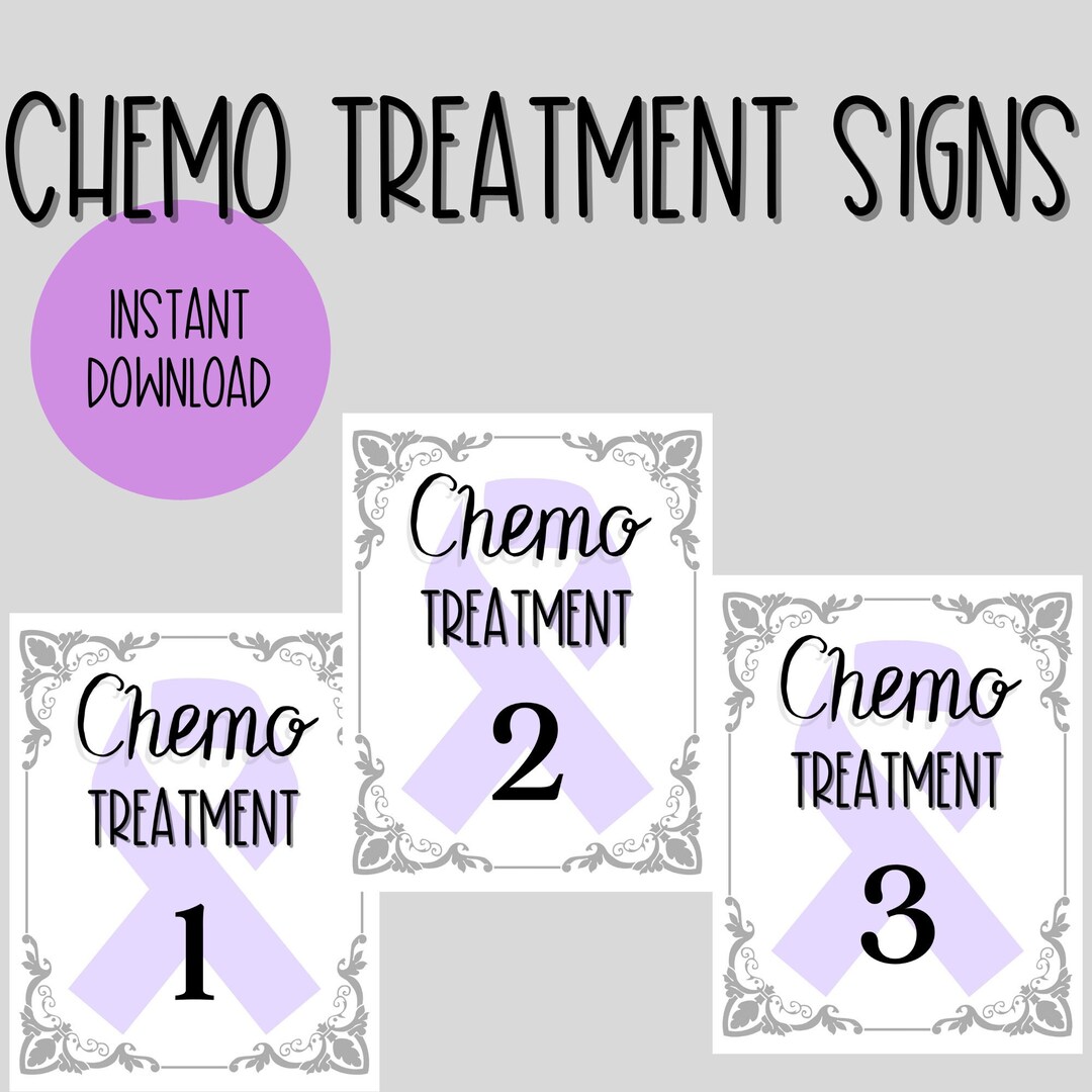 Chemo Treatment Sign, Chemotherapy, Last Treatment, Cancer - Etsy