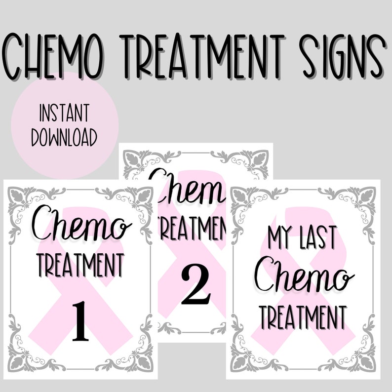 Chemo Treatment Sign, Chemotherapy, Last Treatment, Cancer - Etsy