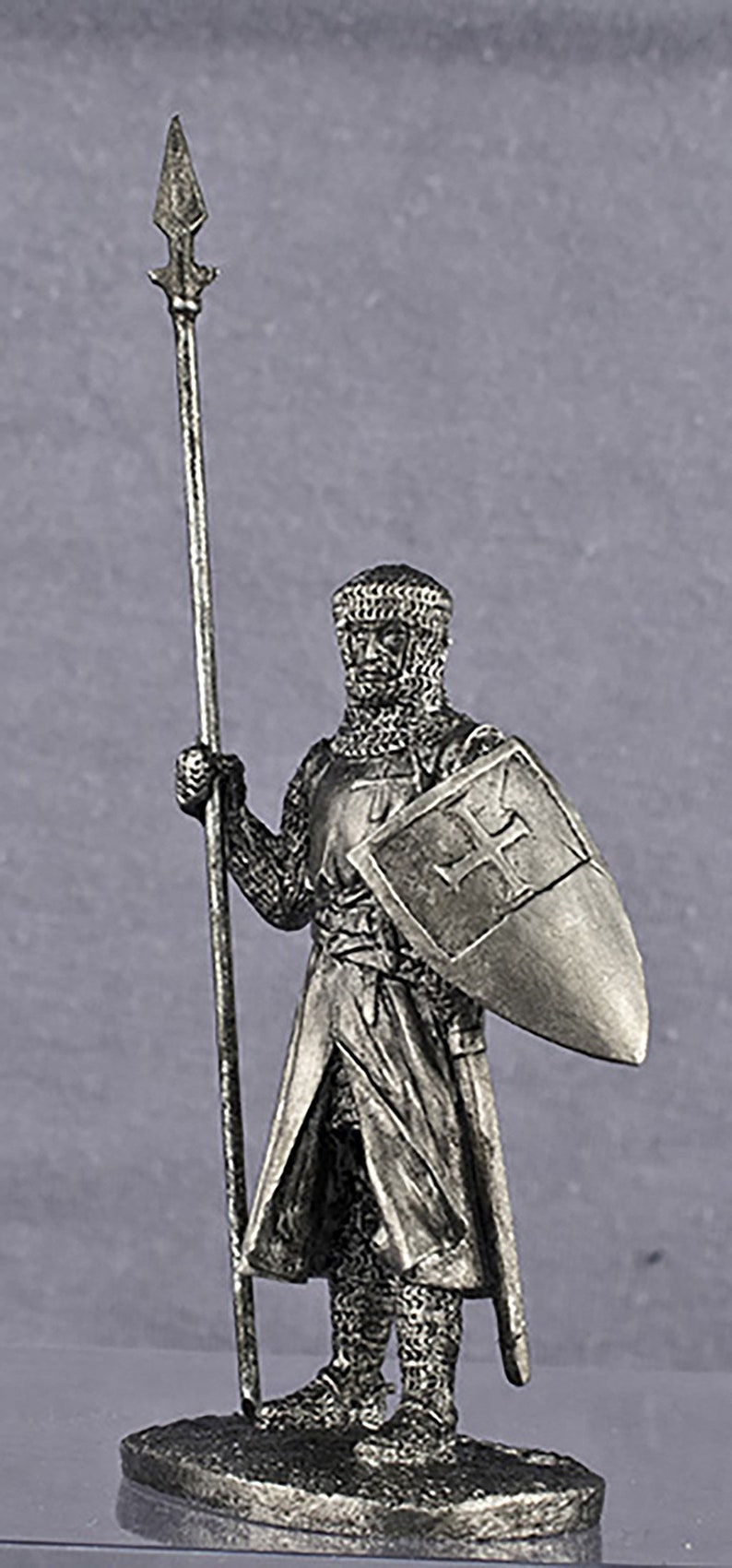 Medieval Knight Templar. Copper figure 54mm Scale 1:32 | Etsy