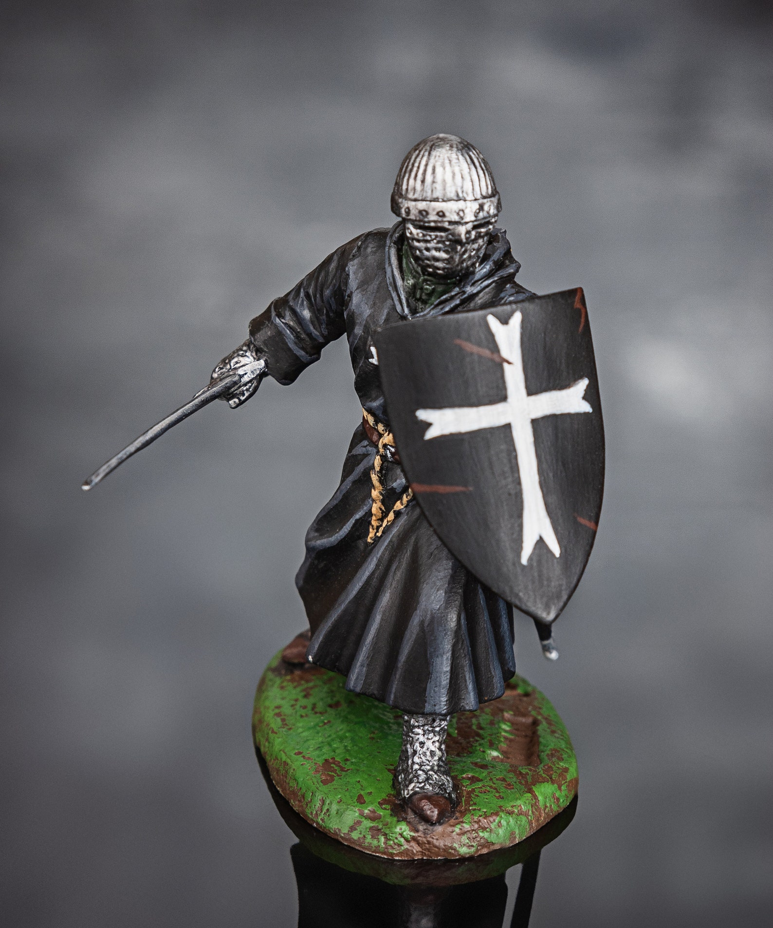 Medieval Knight Templar. Copper figure 54mm Scale 1:32 | Etsy