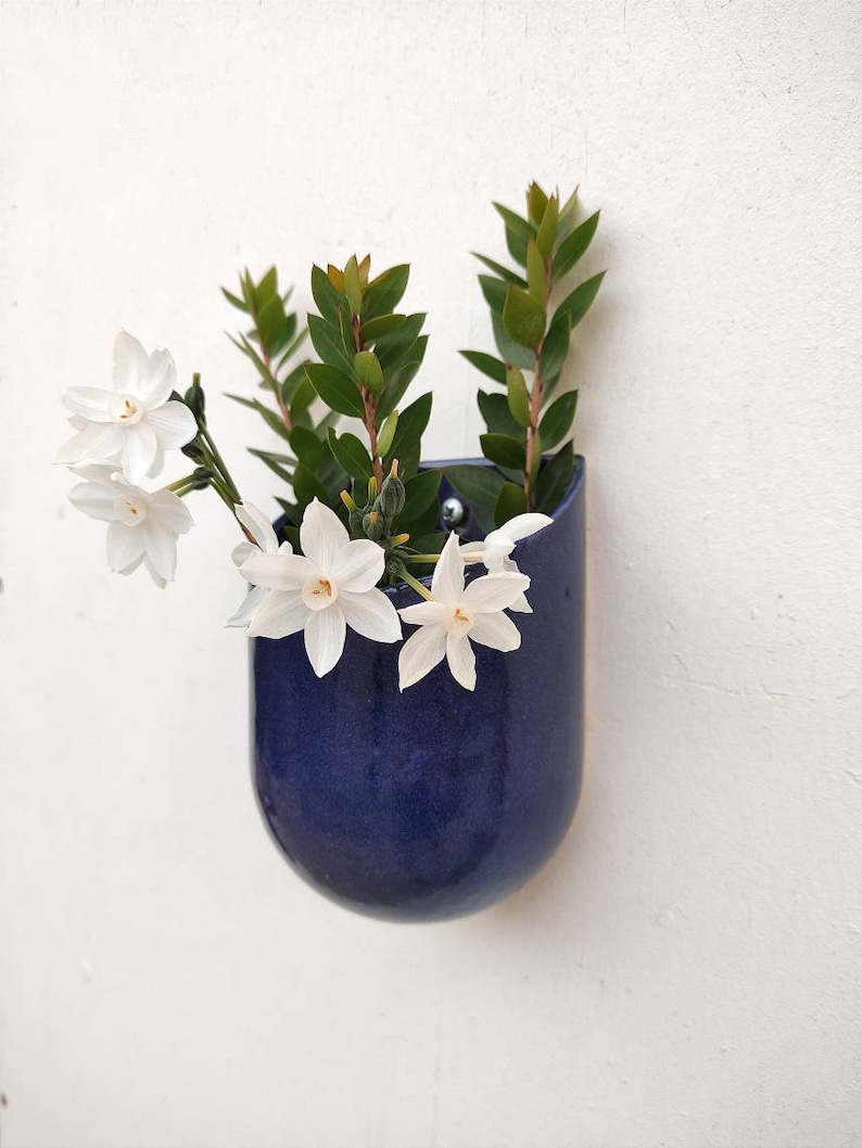 Wall Planter Wall Pocket Planter Ceramic Wall Planter - Etsy
