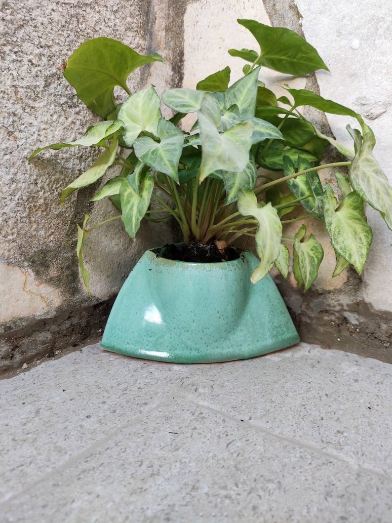 Corner Planter, Ceramic Planter, Floor Plant Pot - Etsy