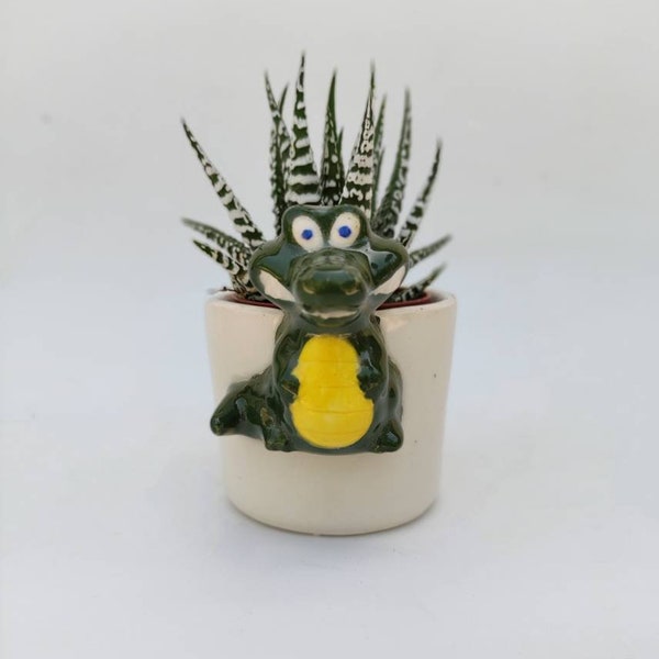 Dinosaur Plant Pot - Etsy