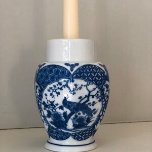 Adorable Blue and White Candle Stick - Etsy