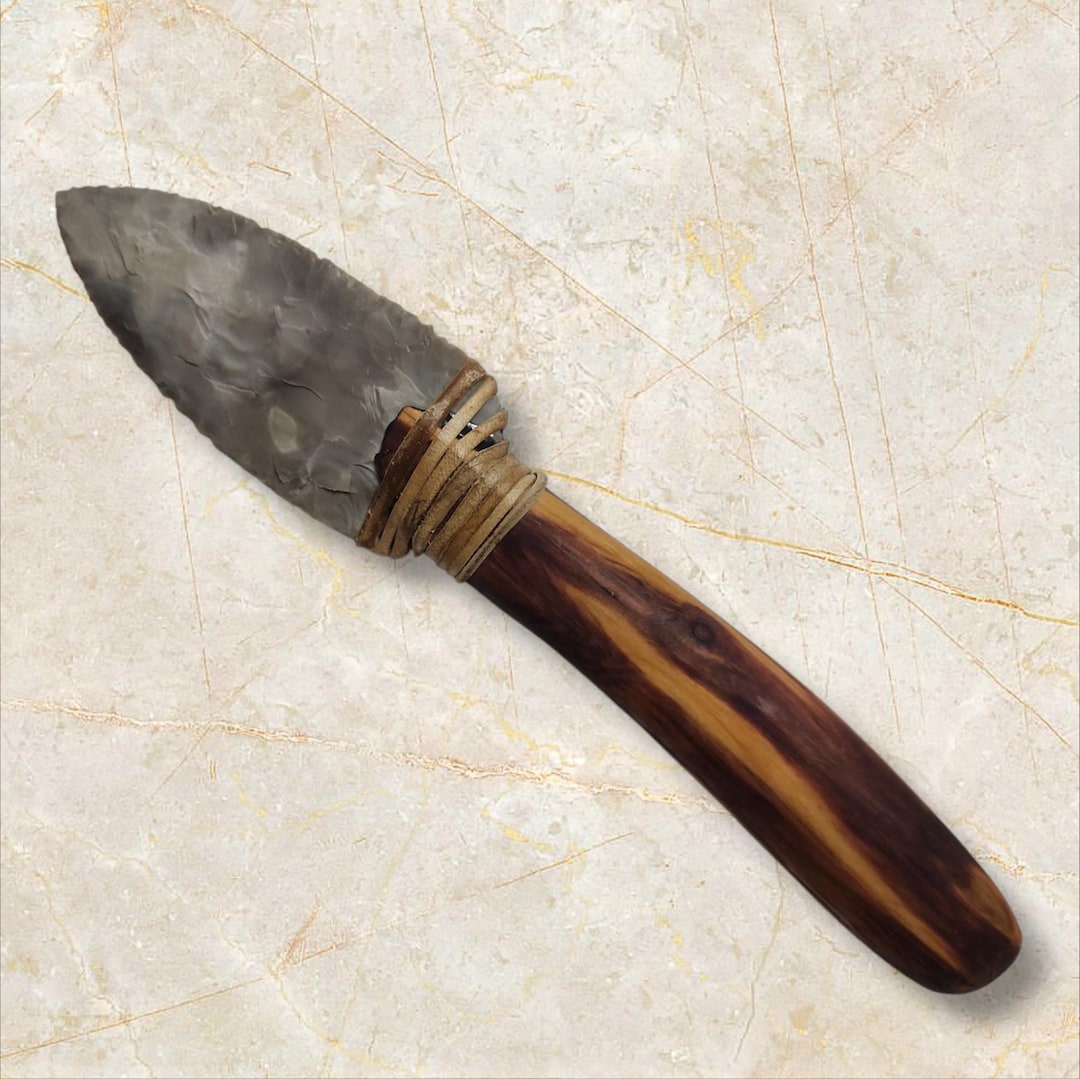Georgetown Flint Knife With Cedar Handle - Etsy