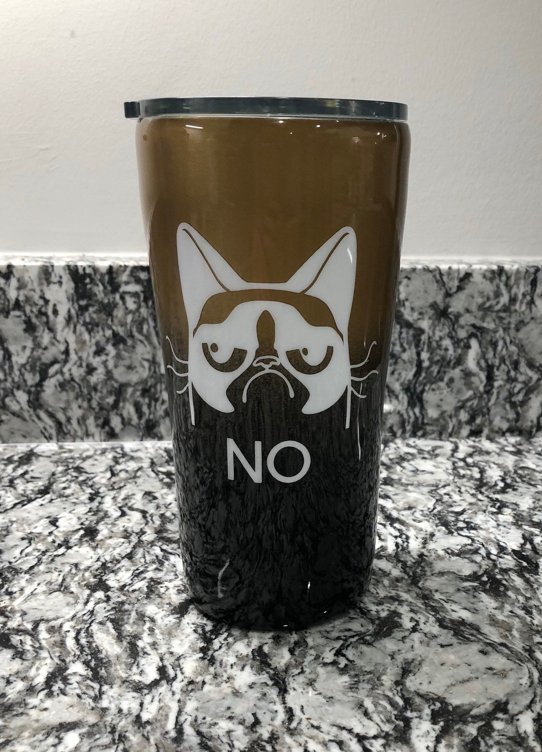 Custom Grumpy No Tumbler - Etsy