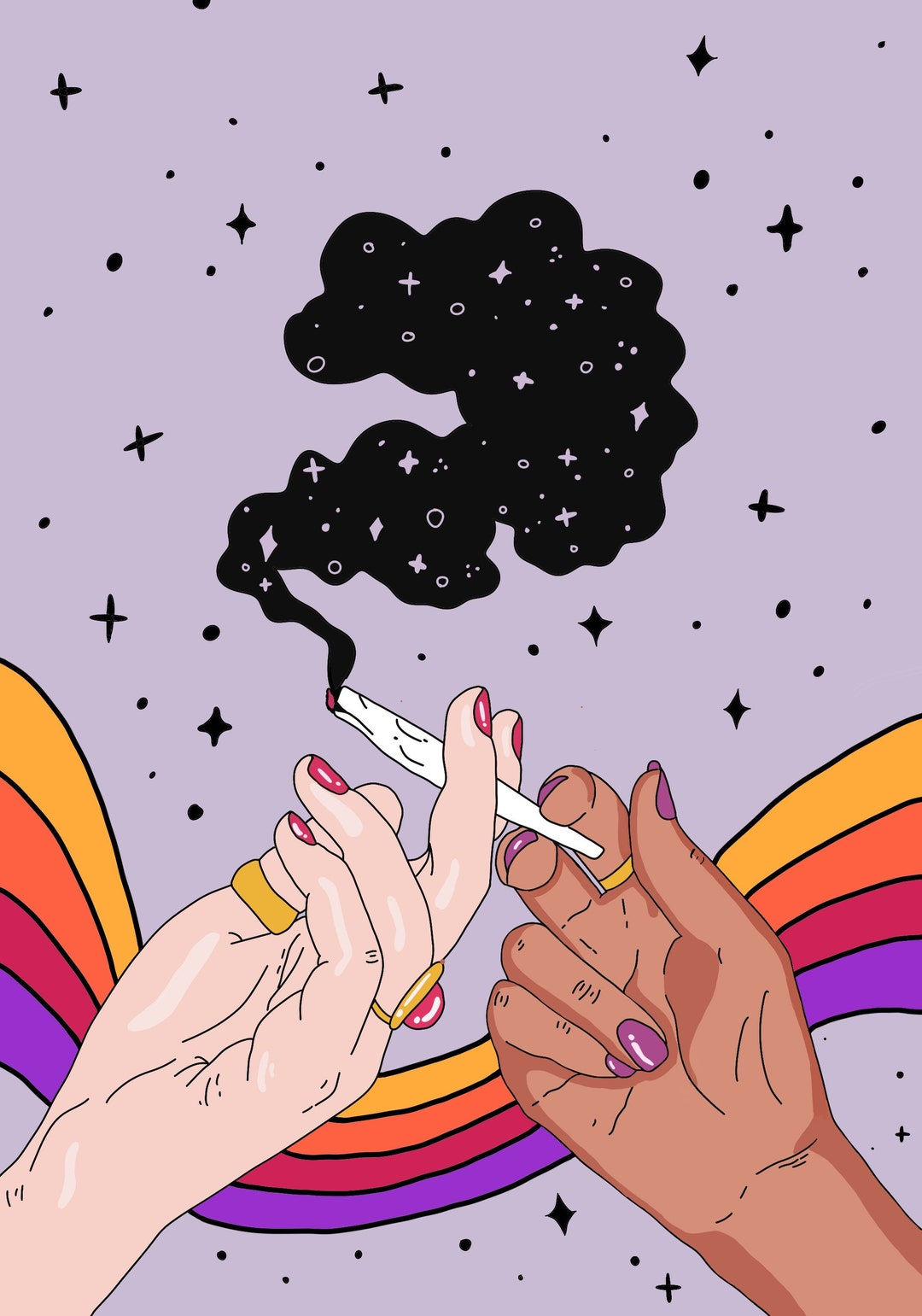 Pass Joints Not Judgement Print A4 - Etsy