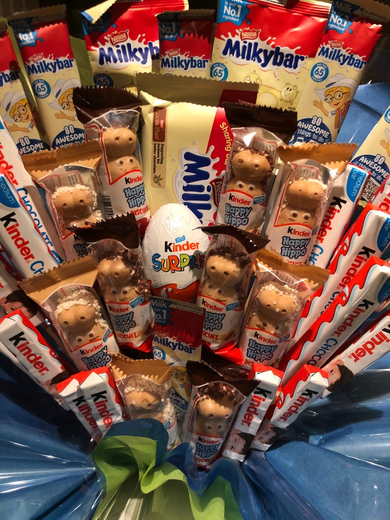 Kinder Surprise & Milky Bar Chocolate Bouquet | Etsy