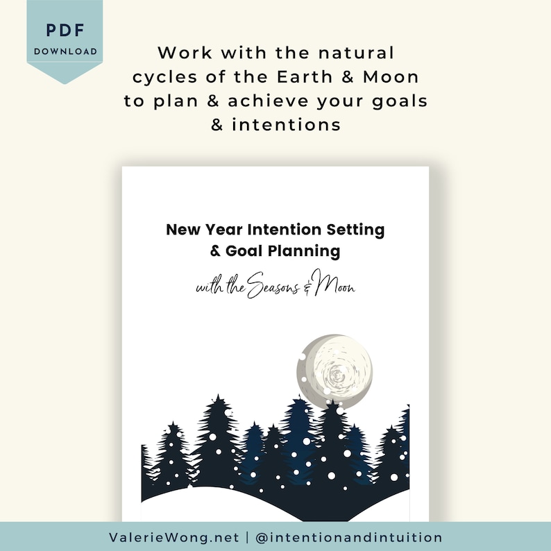 New Year Goal Planner, Intention and Goal Setting Planner, Printable ...
