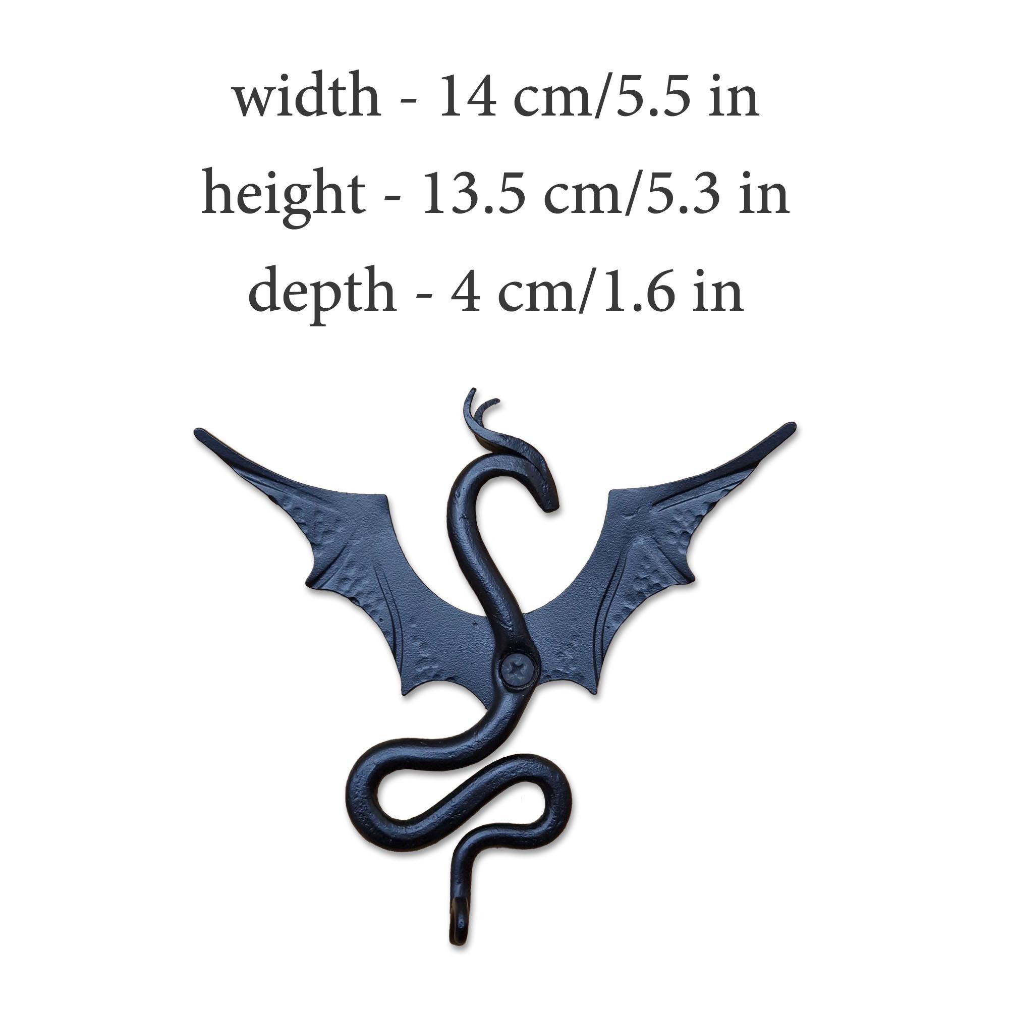 Forged Single Towel Hook Dragon, Wrought Iron Towel Hook, Robe Metal ...