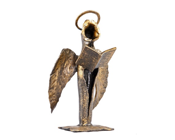 Angel Metal Sculpture Angel Gift Angel Souvenir Forged - Etsy