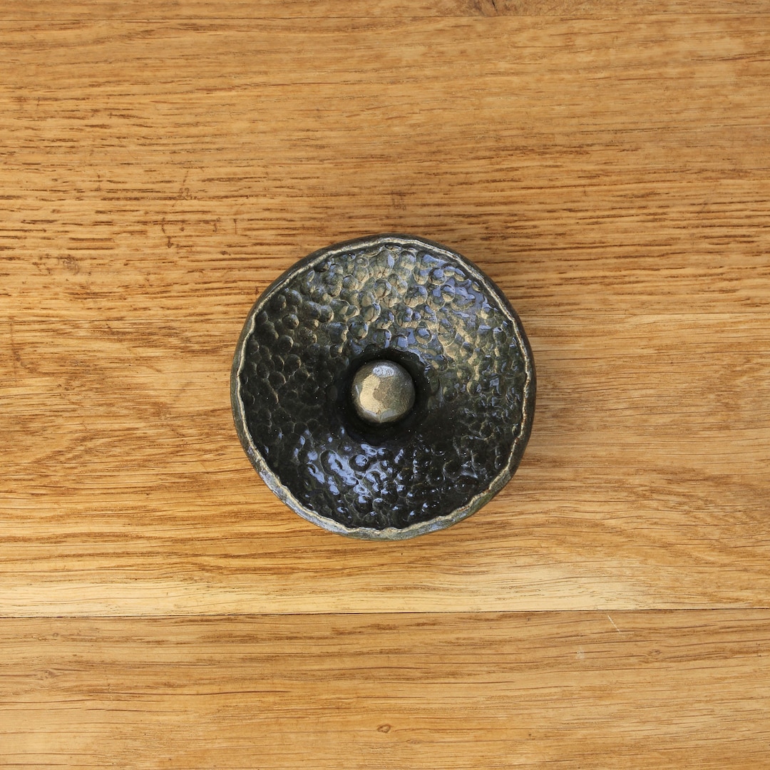 Wrought Iron Cabinet Knob, Forged Loft Metal Kitchen Door Handle ...