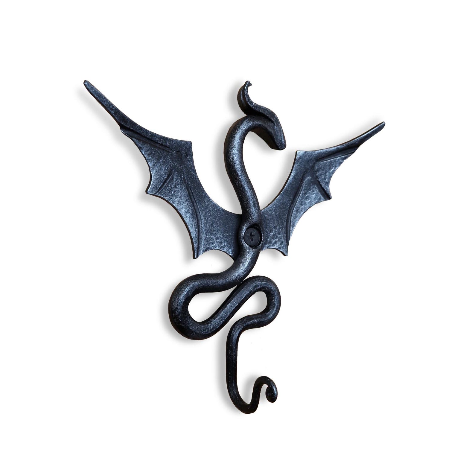 Forged Single Towel Hook Dragon, Wrought Iron Towel Hook, Robe Metal ...