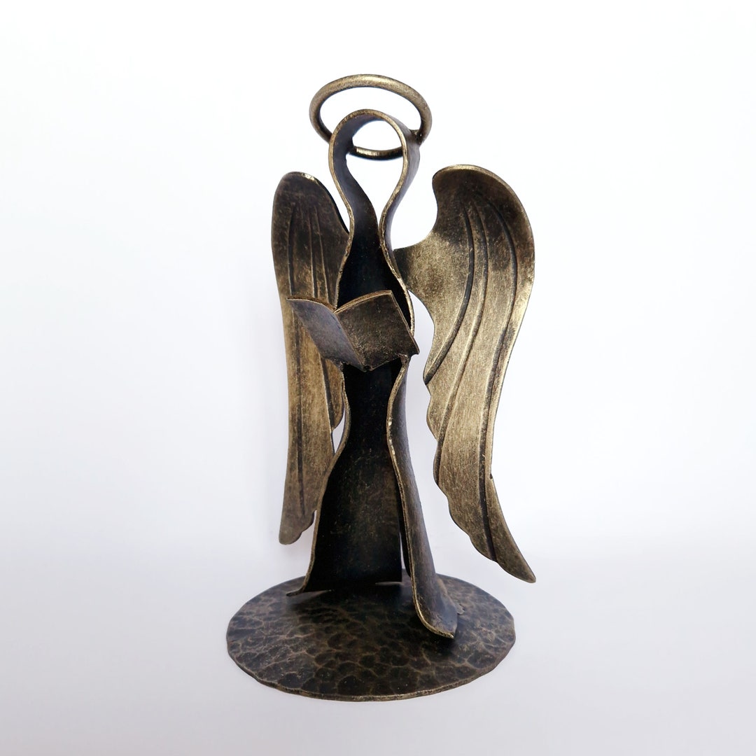 Angel Metal Sculpture, Angel Gift, Angel Souvenir, Forged Handmade ...