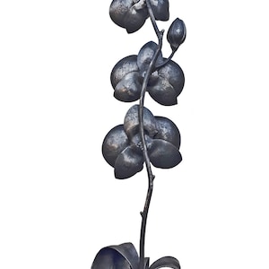 Iron Orchid, 6th Anniversary Gift, Gift for Her, Metal Standing Orchid ...