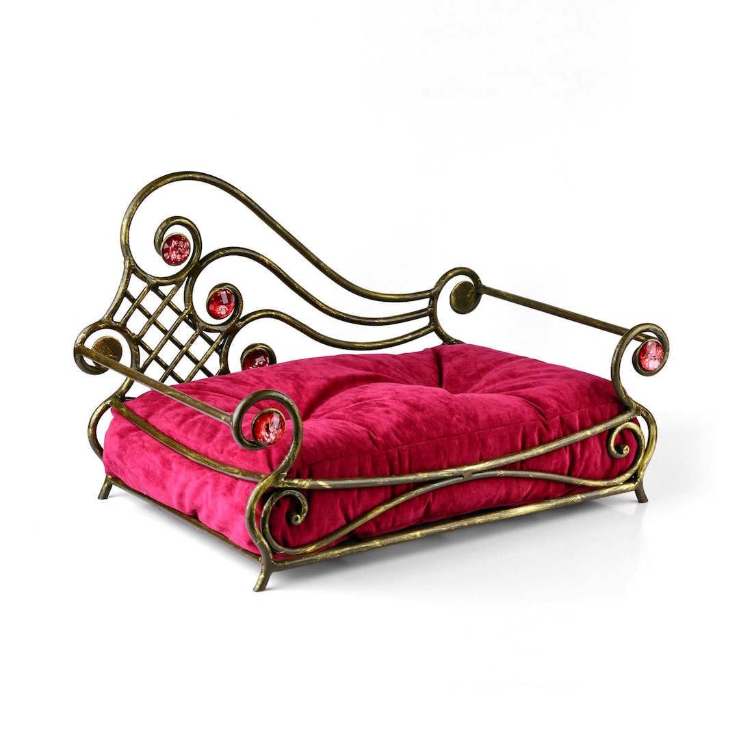 Wrought Iron Pet Bed, Luxury Forged Pet Furniture, Unique Pet Beds, Pet ...