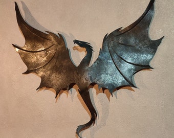 Wall Sculpture Dragon - Etsy