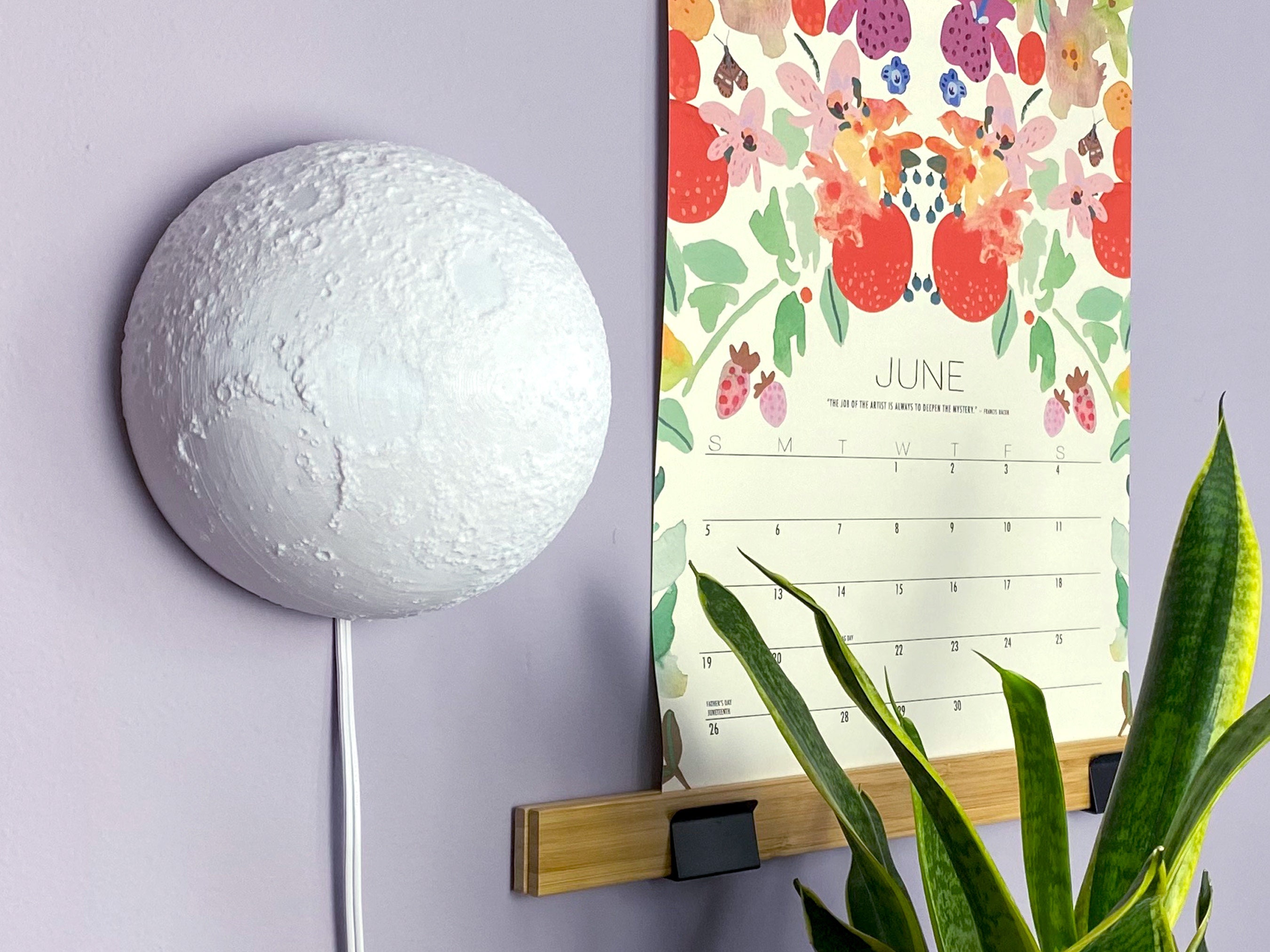 Moon wall Hanging 3D Printed Accent Lamp Novelty Lamp LED - Etsy