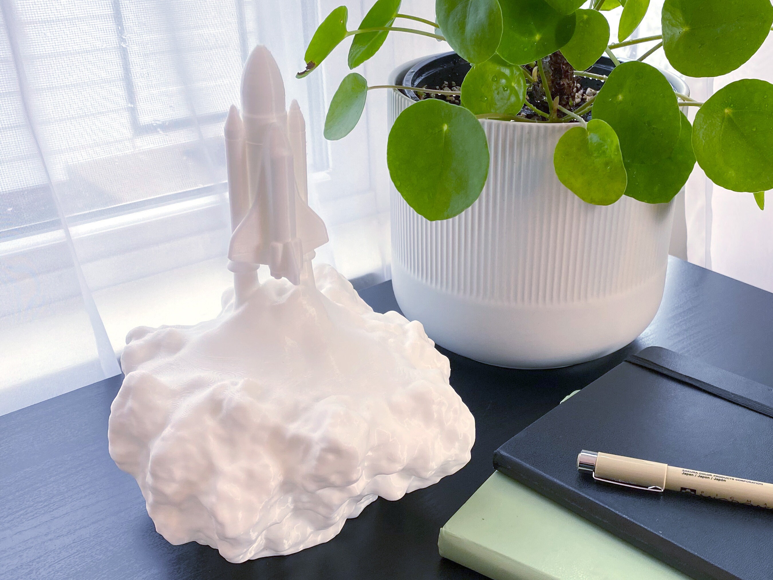 Rocket Launching 3D Printed Accent Lamp - Etsy