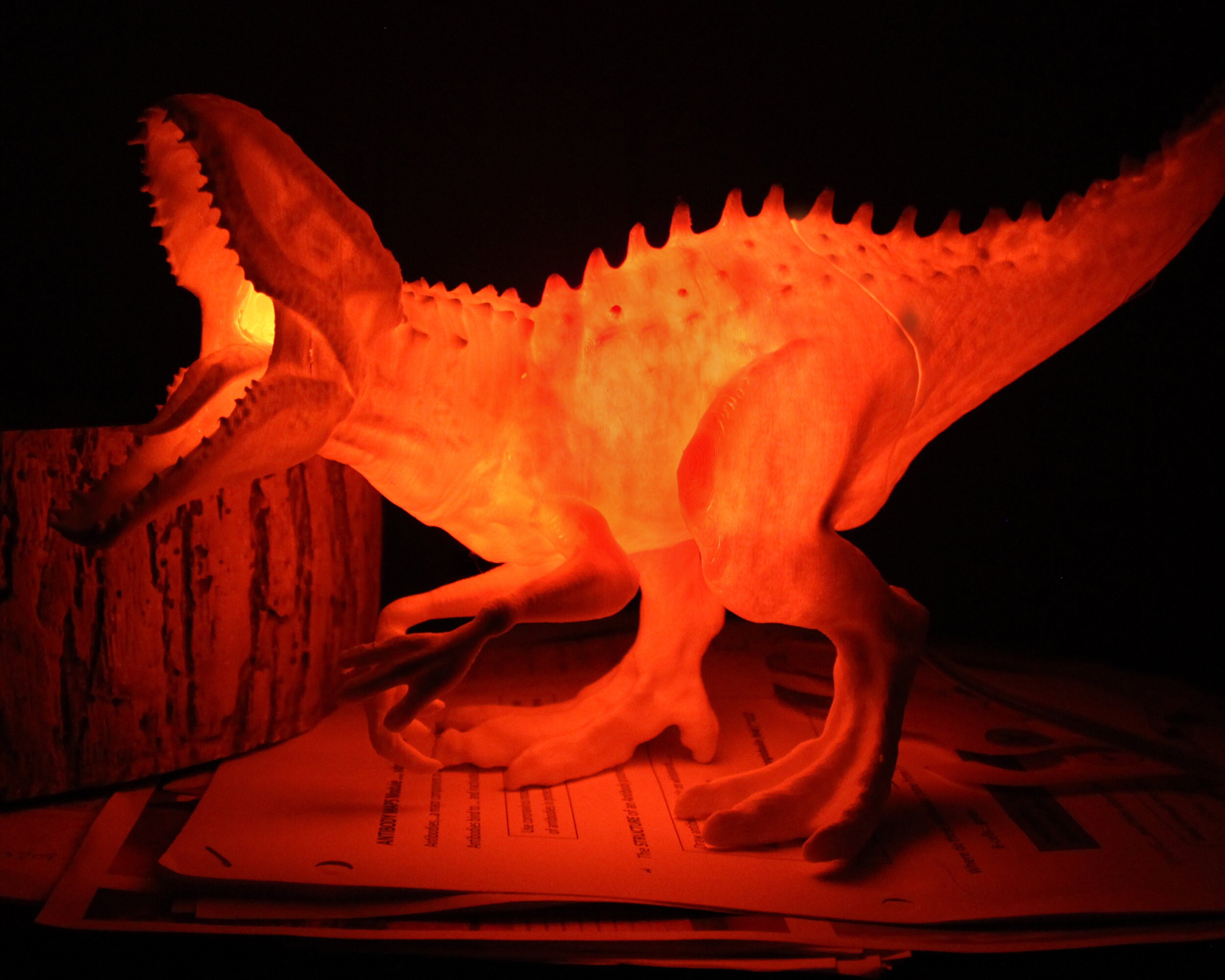 Indominus Rex 3D Printed Accent Lamp | Etsy Canada