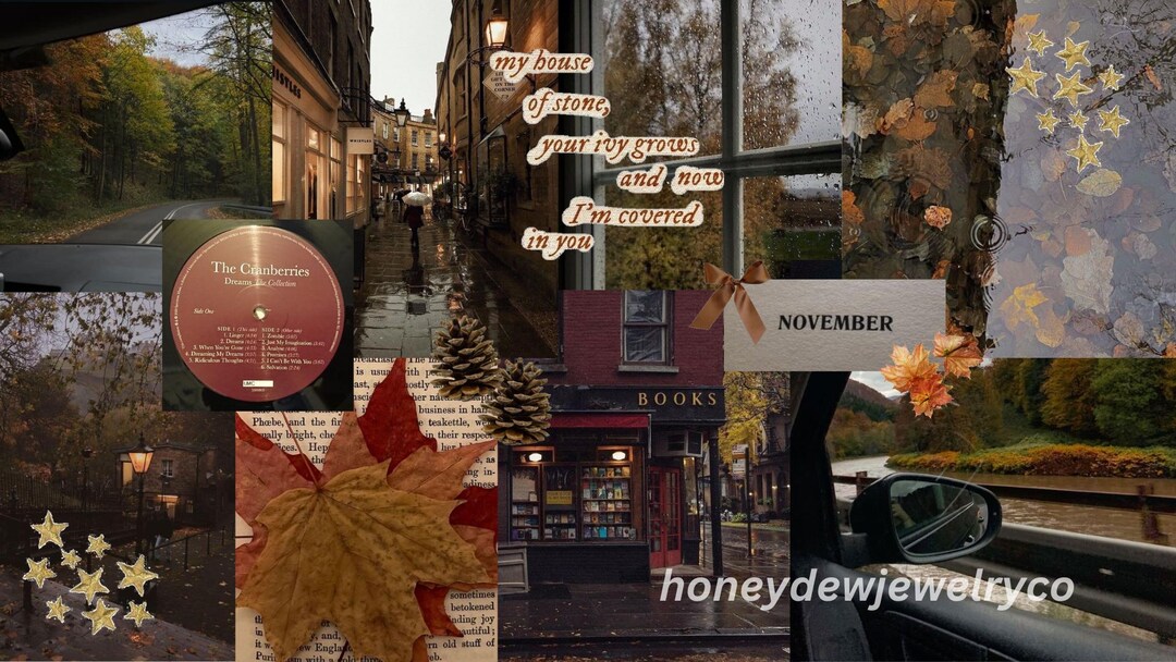 November Dark Aesthetic Desktop Wallpaper - Etsy