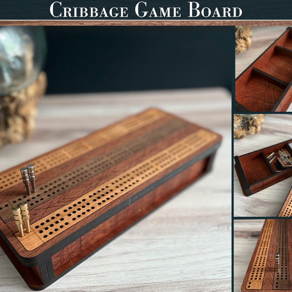 Camping Cribbage Board Build Plans No Cnc Needed Lightburn Laser File ...