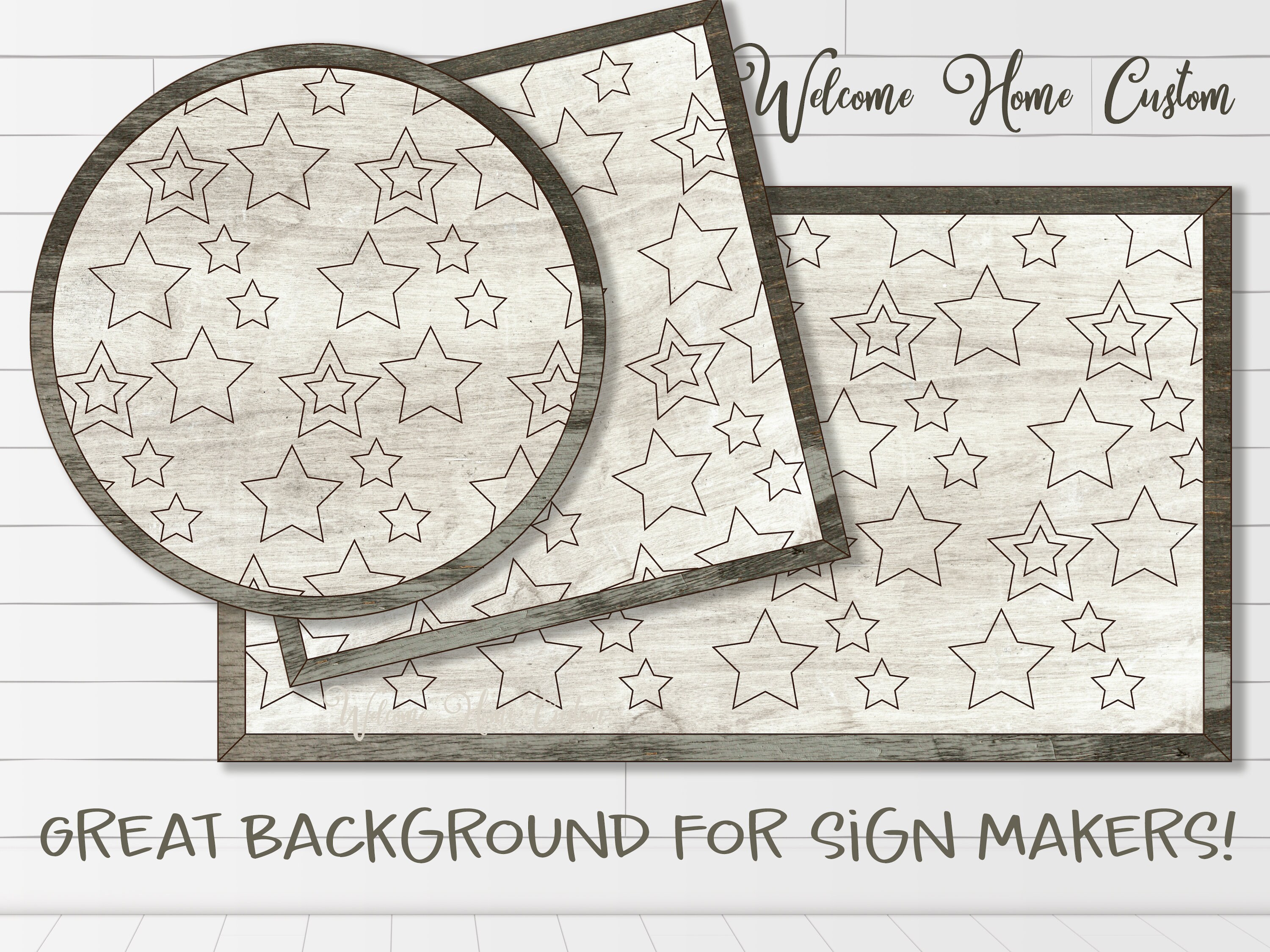 Star SVG for Glowforge Laser Cut Files Welcome Home Custom | Etsy