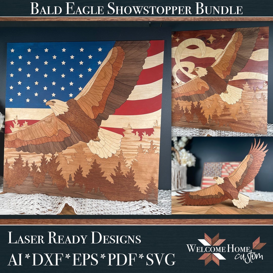 Bald Eagle Showstopper Bundle Digital Download SVG Laser Cut Files ...